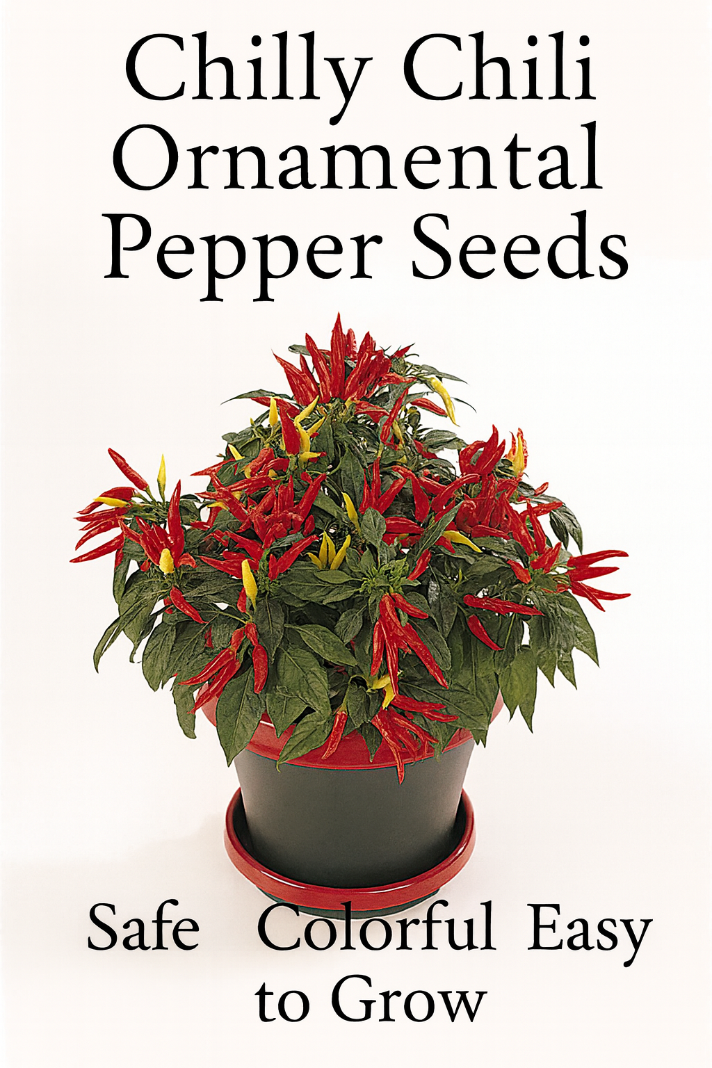Chilly Chili Ornamental Pepper Seeds | Colorful, Safe & Easy to Grow ...