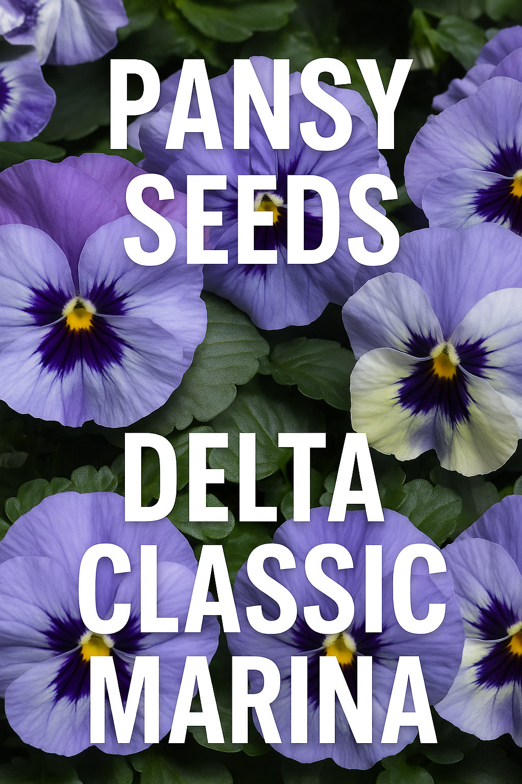 Pansy Seeds – Delta Classic Marina | Bulk & Small Packs Available – Buy ...
